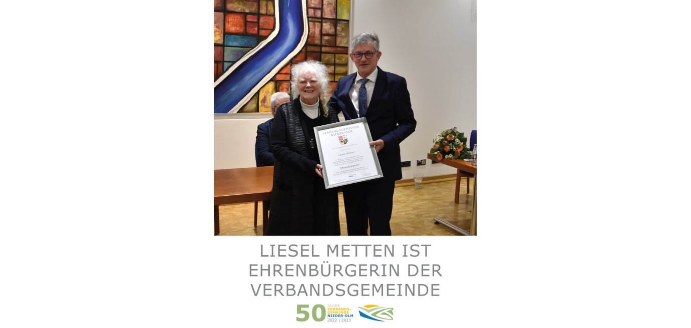 Liesel Metten ist Ehrenbürgerin der Verbandsgemeinde | Verbandsgemeinde ...