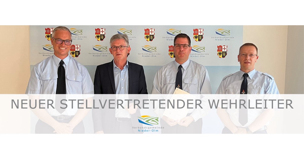 Mathias Stauder wird neuer stellvertretender Wehrleiter der ...