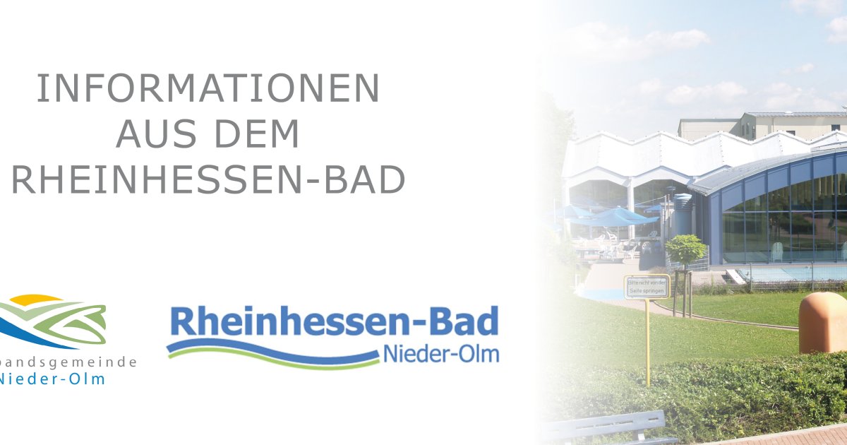 Freibad Nieder-Olm öffnet an Pfingstmontag | Verbandsgemeinde Nieder-Olm