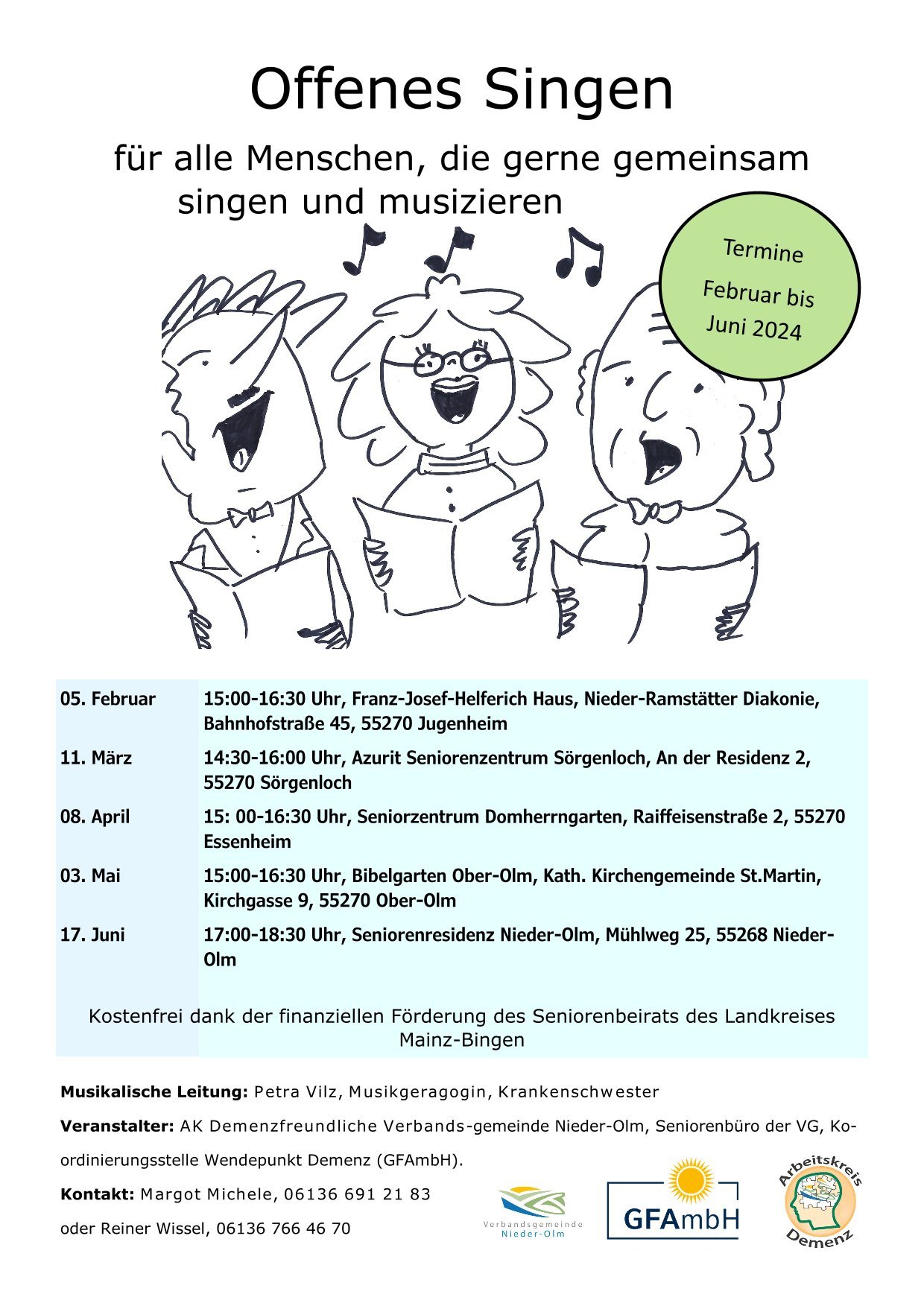 Offenes Singen | Verbandsgemeinde Nieder-Olm