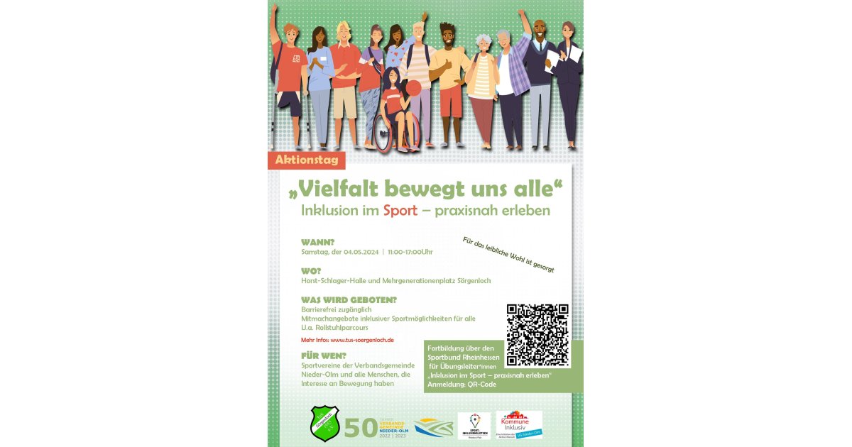 „Vielfalt bewegt uns alle“ - Inklusion im Sport | Verbandsgemeinde ...